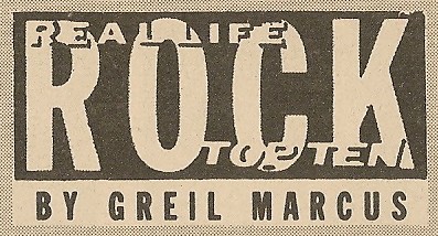 Real Life Rock | GreilMarcus.net